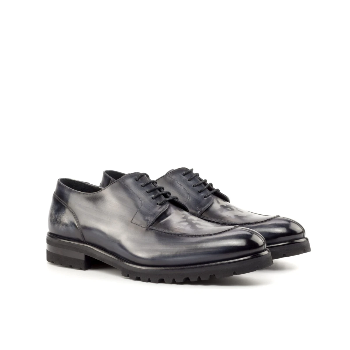 Hand Made Patina Derby Split Toe Shoe | Coveti