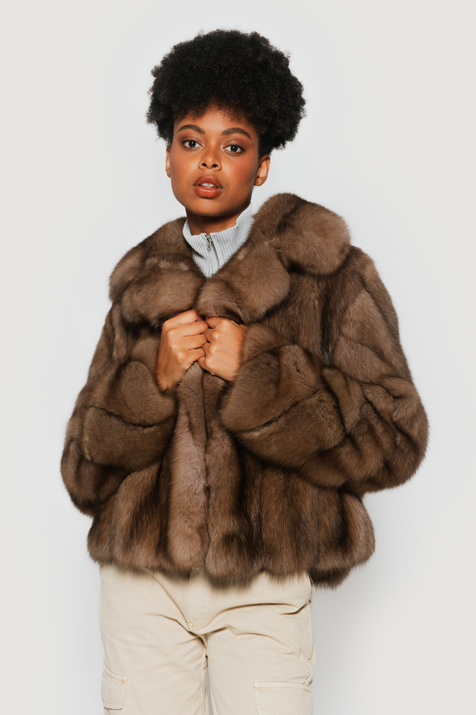 Brown Sable Jackets | Luxury Fur Collection | Coveti