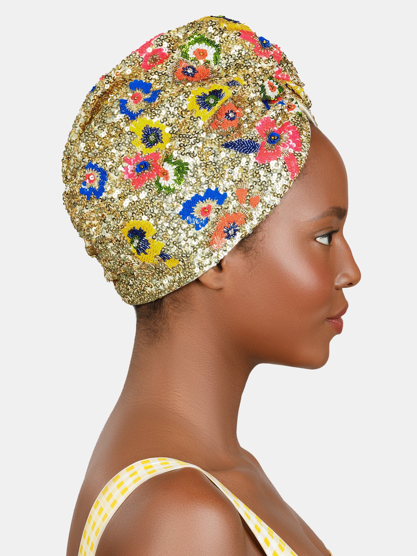 Maryjane Claverol Marcarena Sequin-embellished turban | Luxury Turban ...