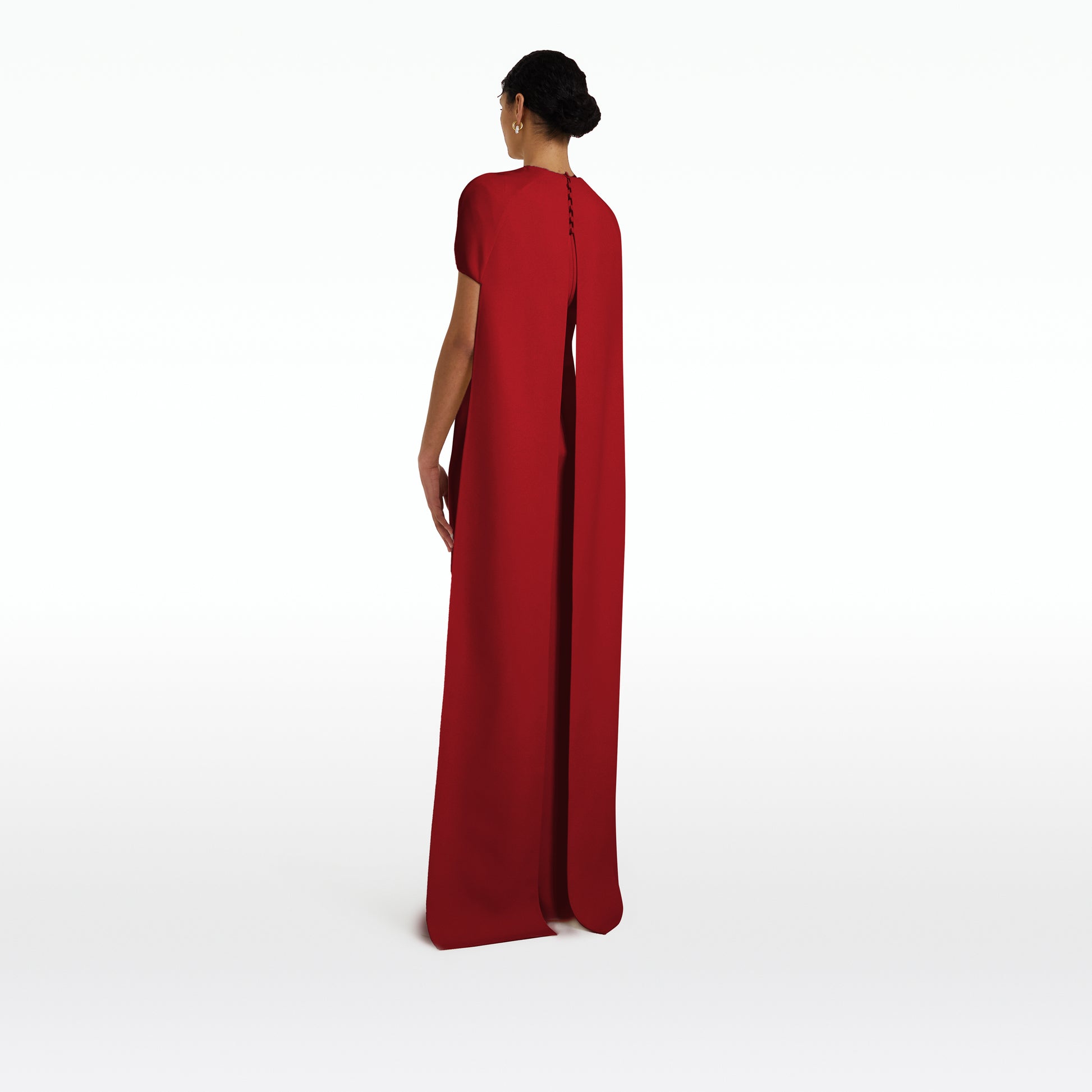Safiyaa Ginkgo Azalea Red Dress | Luxury Ready to Wear | Coveti